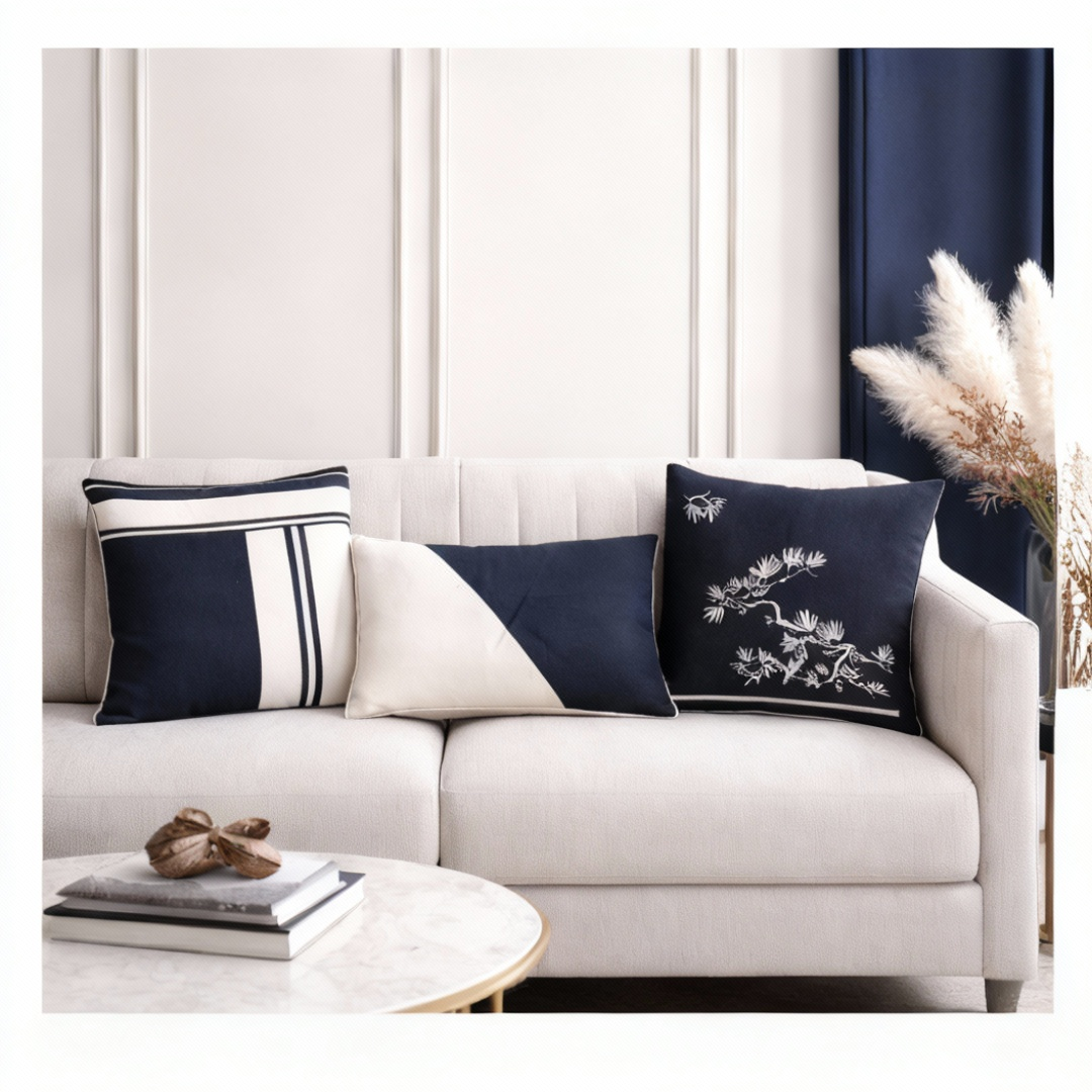 Contrast Collection Cushion Cover Pack of 3 – Cottonleftover online ...